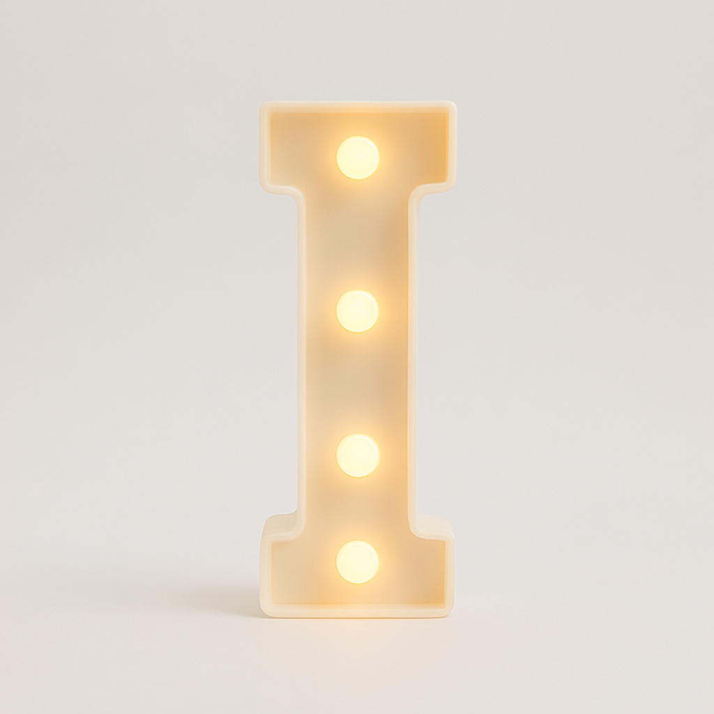 Light up Letter I – The Gnome Garden